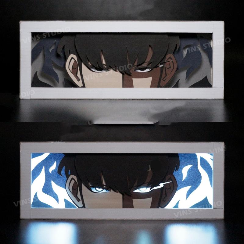 Sung Jin Woo V1 Light Box, Solo Leveling Anime LED Light Box - TikTok Shop