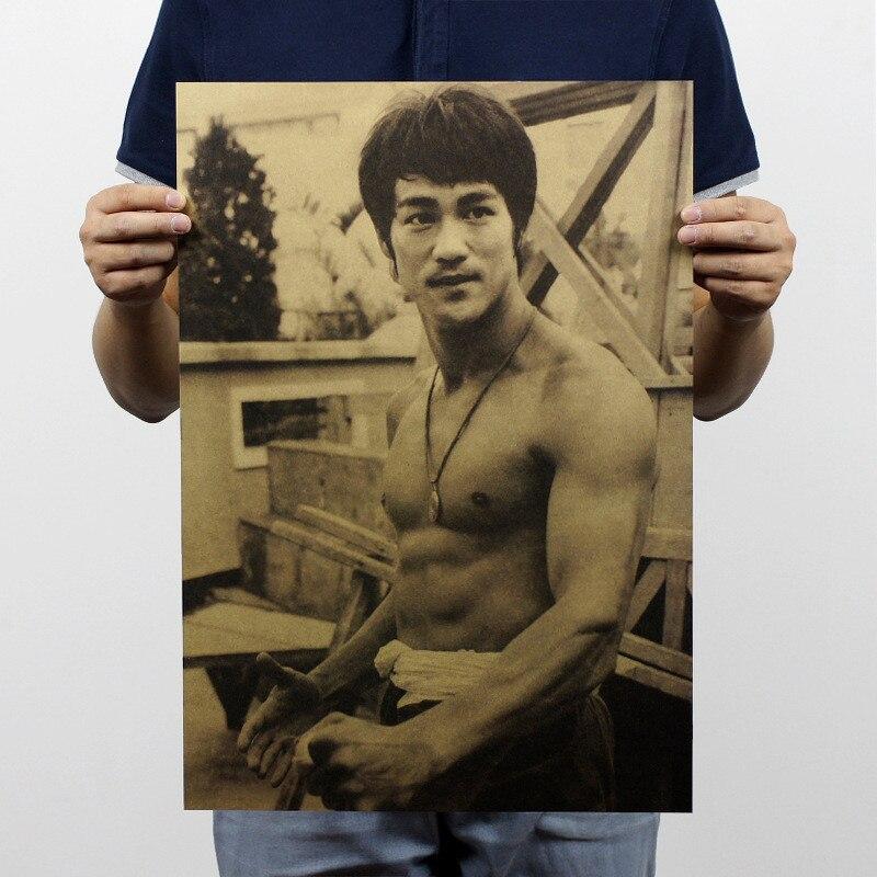 Vintage Bruce Lee Portrait Movie Poster Wall Art Posters Hom - TikTok Shop
