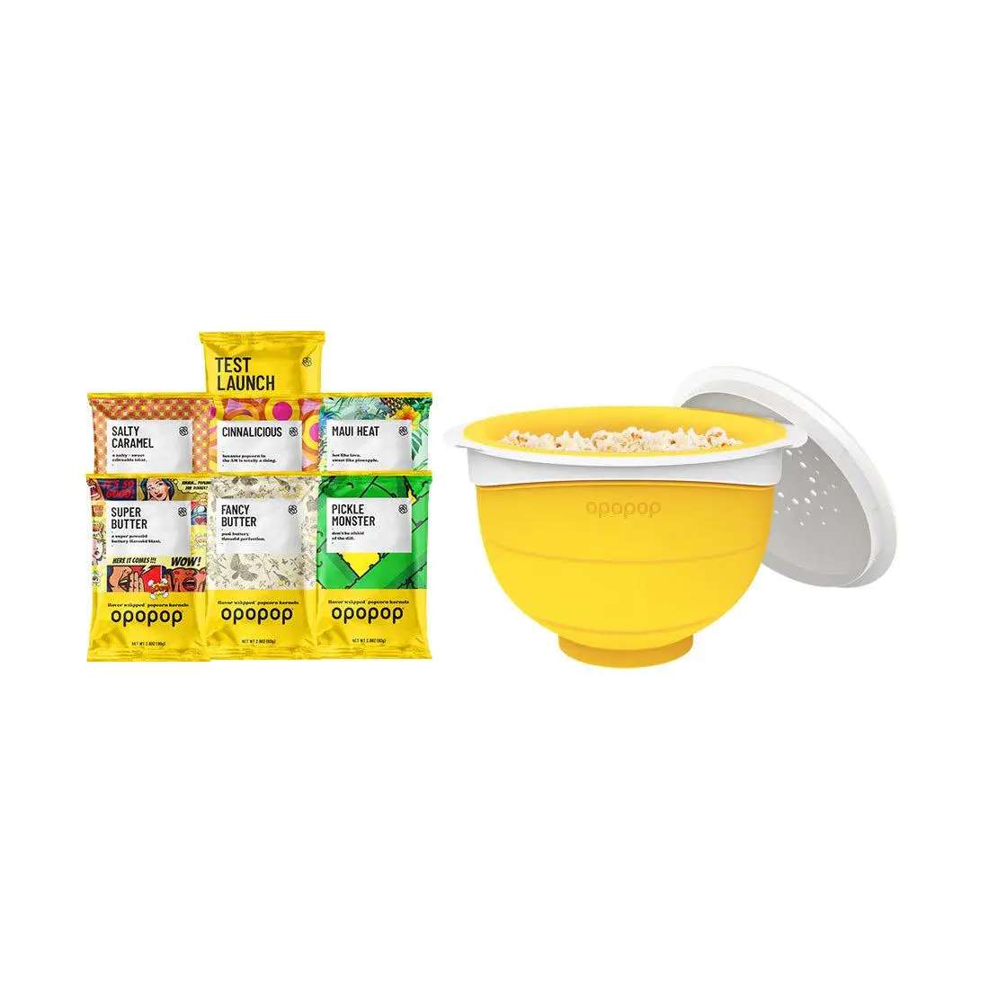 Opopop- Flavor Wrapped Popcorn Kernels Discovery Kit - Trio (3-Pack ...