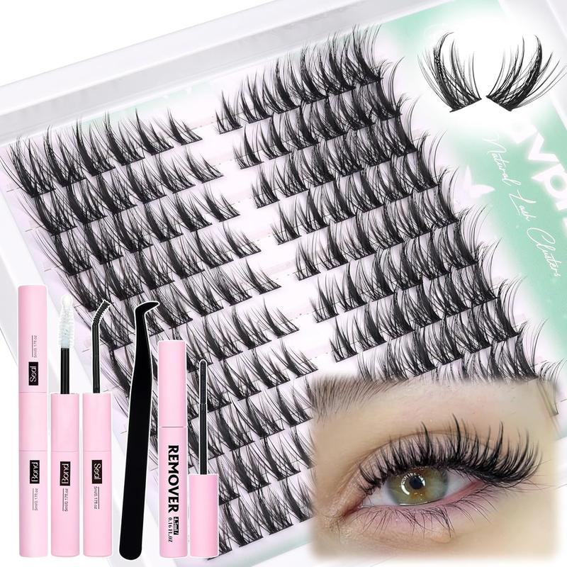 Cat Eye Lash Clusters Kit Spiky Eyelash Extensions Kit Natural - TikTok ...