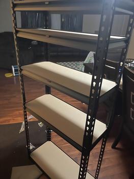 Raybee Furniture 5 Tier 72" Metal Garage Shelving Units, Garage ...