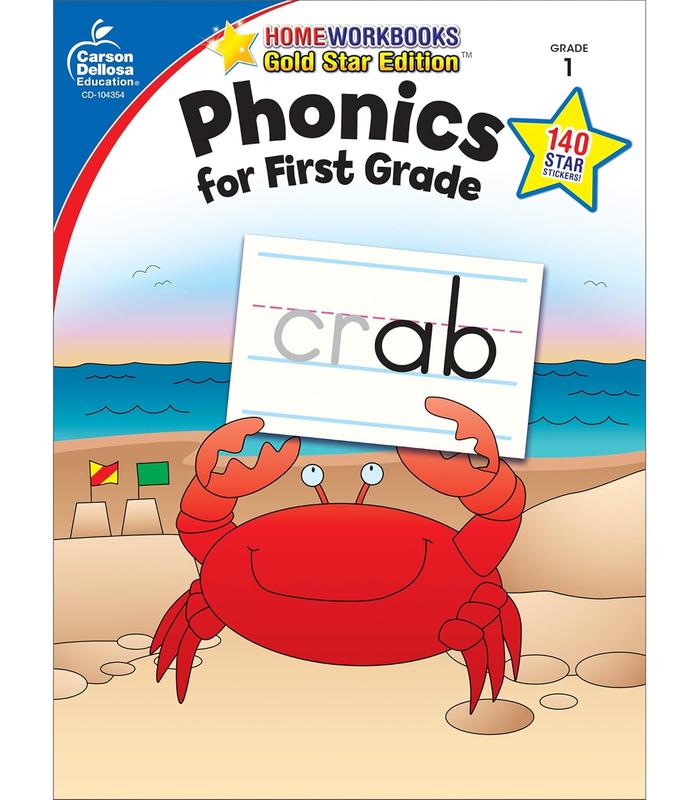Phonics for First Grade Workbook, Consonants, Blends, Digraphs ...