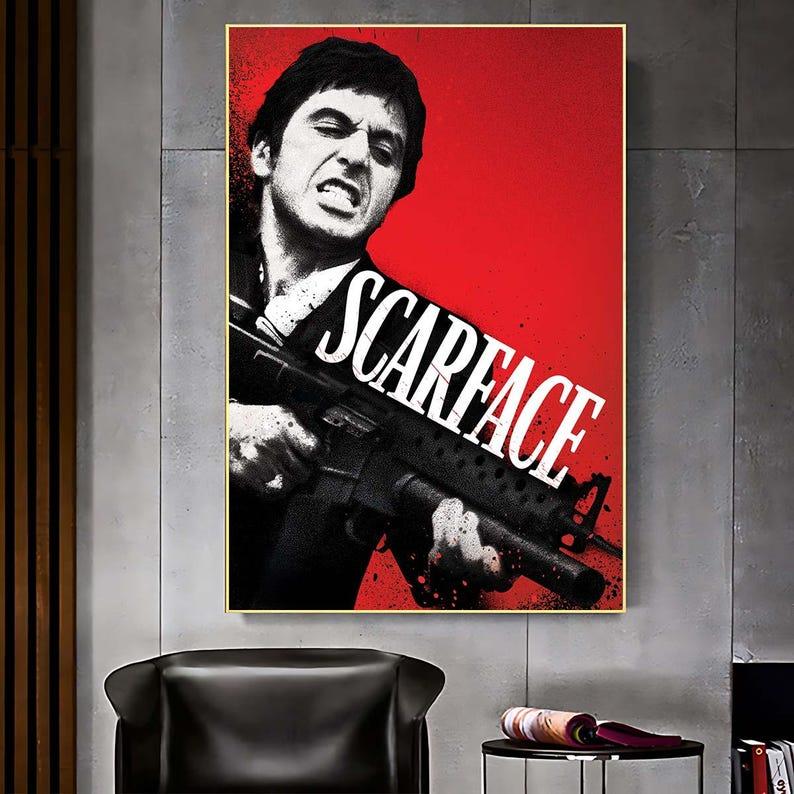 Scarface Movie Poster - High Quality s Art Printing - Classi - TikTok Shop