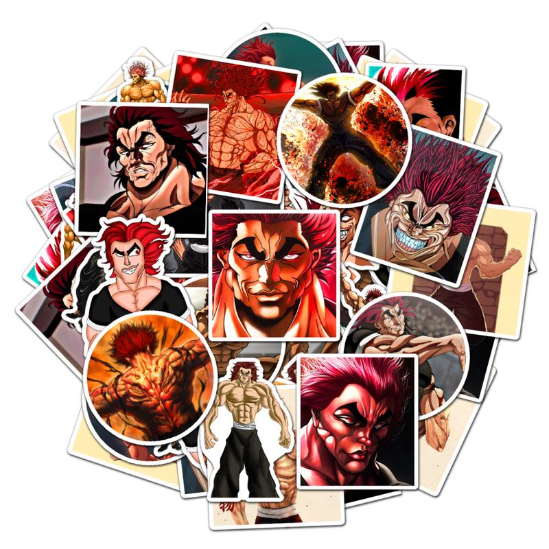 Hanma Yujiro 20 pcs Sticker Pack, Hanma Yujiro Waterproof Vinyl ...