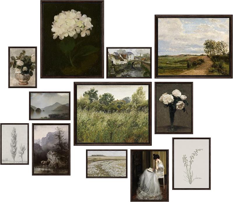 Vintage Wall Art Decor Set - 12 Pieces, French Aesthetic Print - TikTok ...