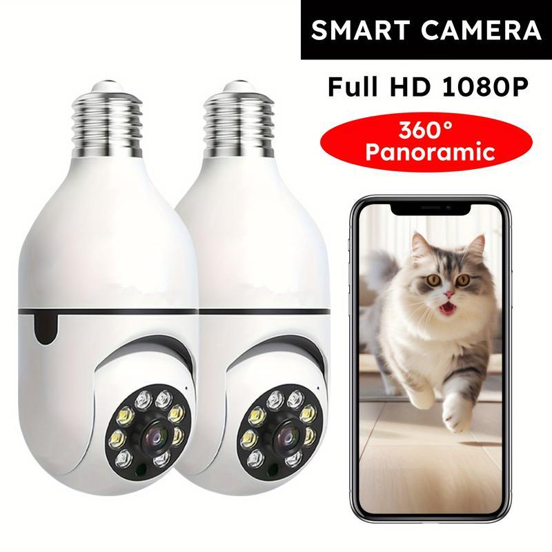 [Wireless WiFi Security camera] 2pcs E27 LightBulb Security Cameras ...