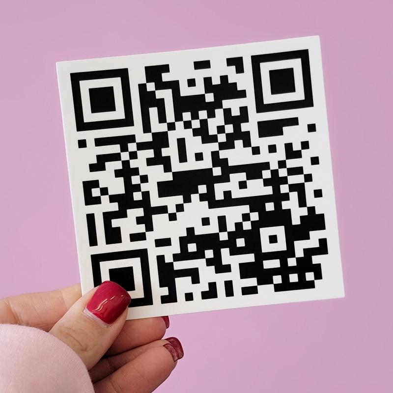 Funny QR Code "F YOU" Sticker - TikTok Shop