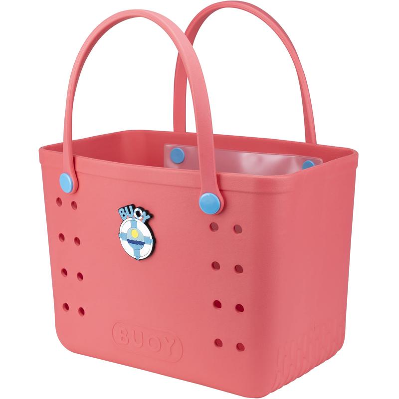 Large Rubber Tote Bag With Waterproof Zipper Pocket | Easy T - TikTok Shop
