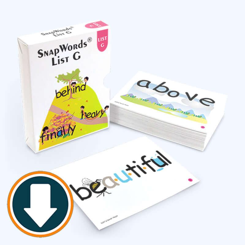 SnapWords® List G Teaching Cards Download - TikTok Shop