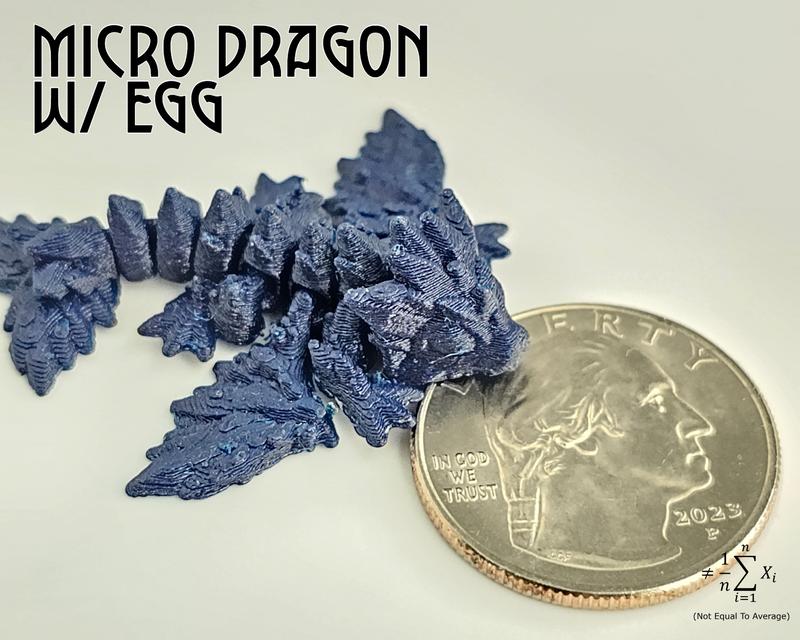 Micro Dragon - 1 Egg containing 1 Dragon, Perfect Stocking Stuffer ...