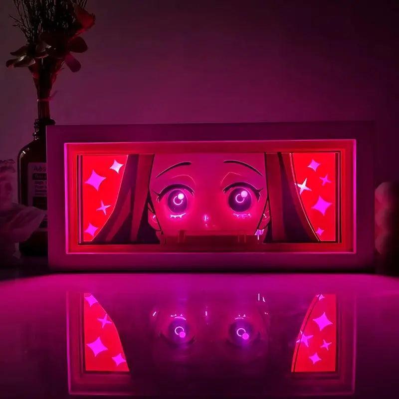 Nezuko Demon Slayer Premium Anime LED Lightbox, LED RGB Frame, - TikTok ...