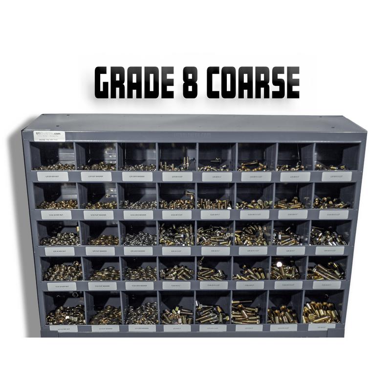 2510 Piece Grade 8 USS Coarse Thread Bin Kit with 40 Hole Bin - TikTok Shop