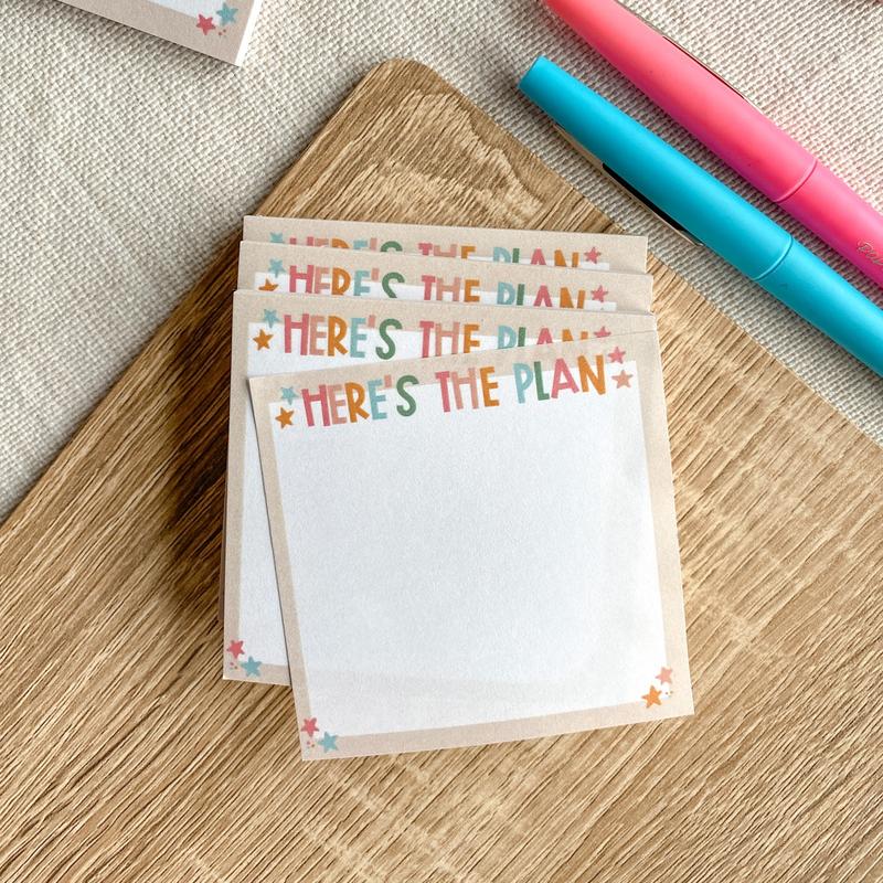 Here's The Plan Sticky Notes - TikTok Shop