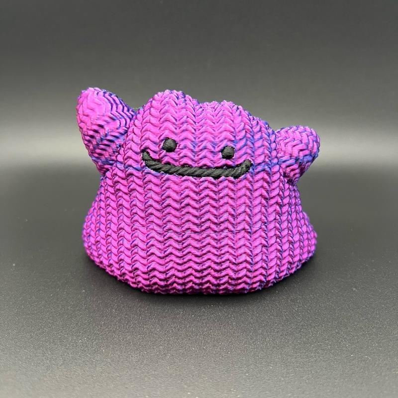 Ditto Knitted Custom Figure 3D Printed Collectible desk decoration ...