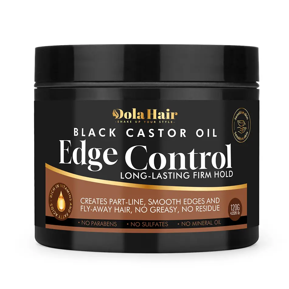 查看[Dolahair Black Castor Oil Edge Control Strong Hold Edge Smoother ...
