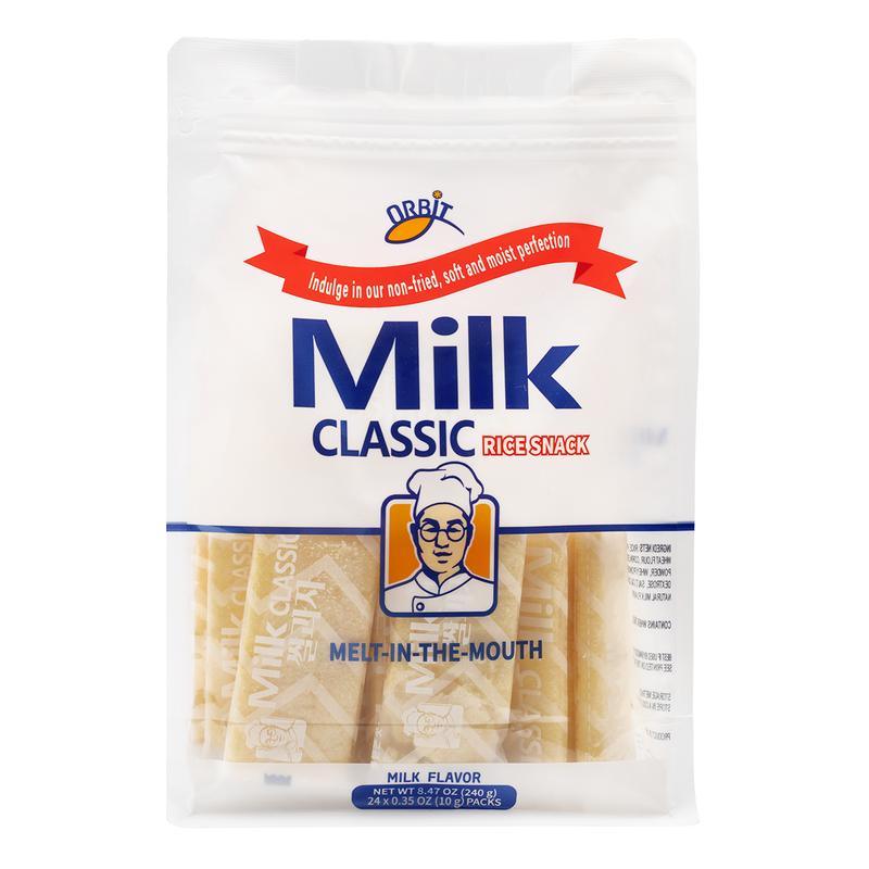 Orbit Milk Classic Rice Snack 24 pcs (240 g) | Creamy Milk Flavor ...