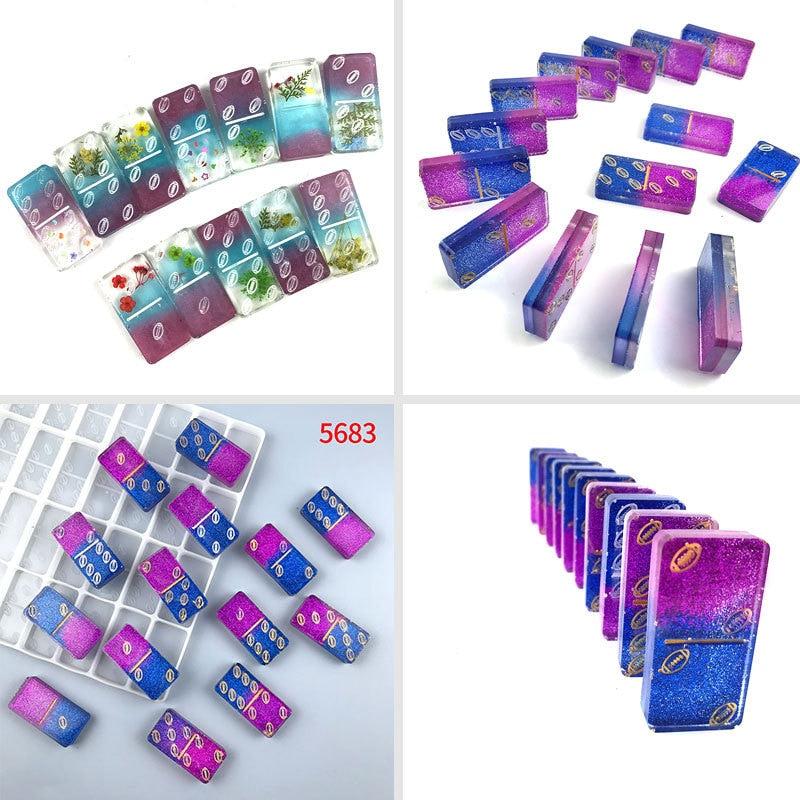 Football Pip Shape Domino Silicone Resin Mold, Unique Resin Mold ...