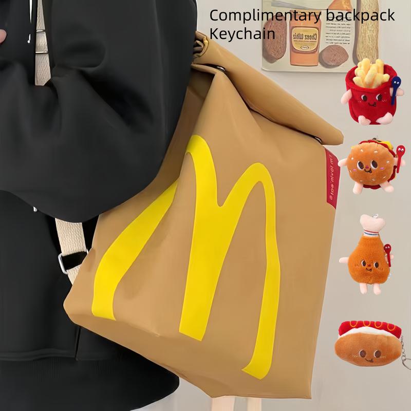 McDonald's backpack Funny Backpack Classic Large Capacity Paper ...