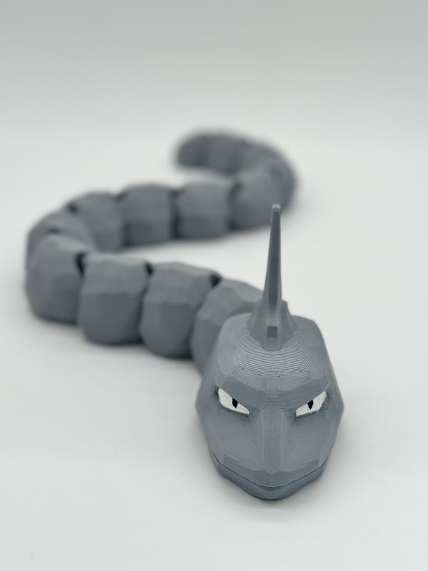 Flexi 3D Printed Onix 24 Inch Toy Statue Flexible Articulate - TikTok Shop