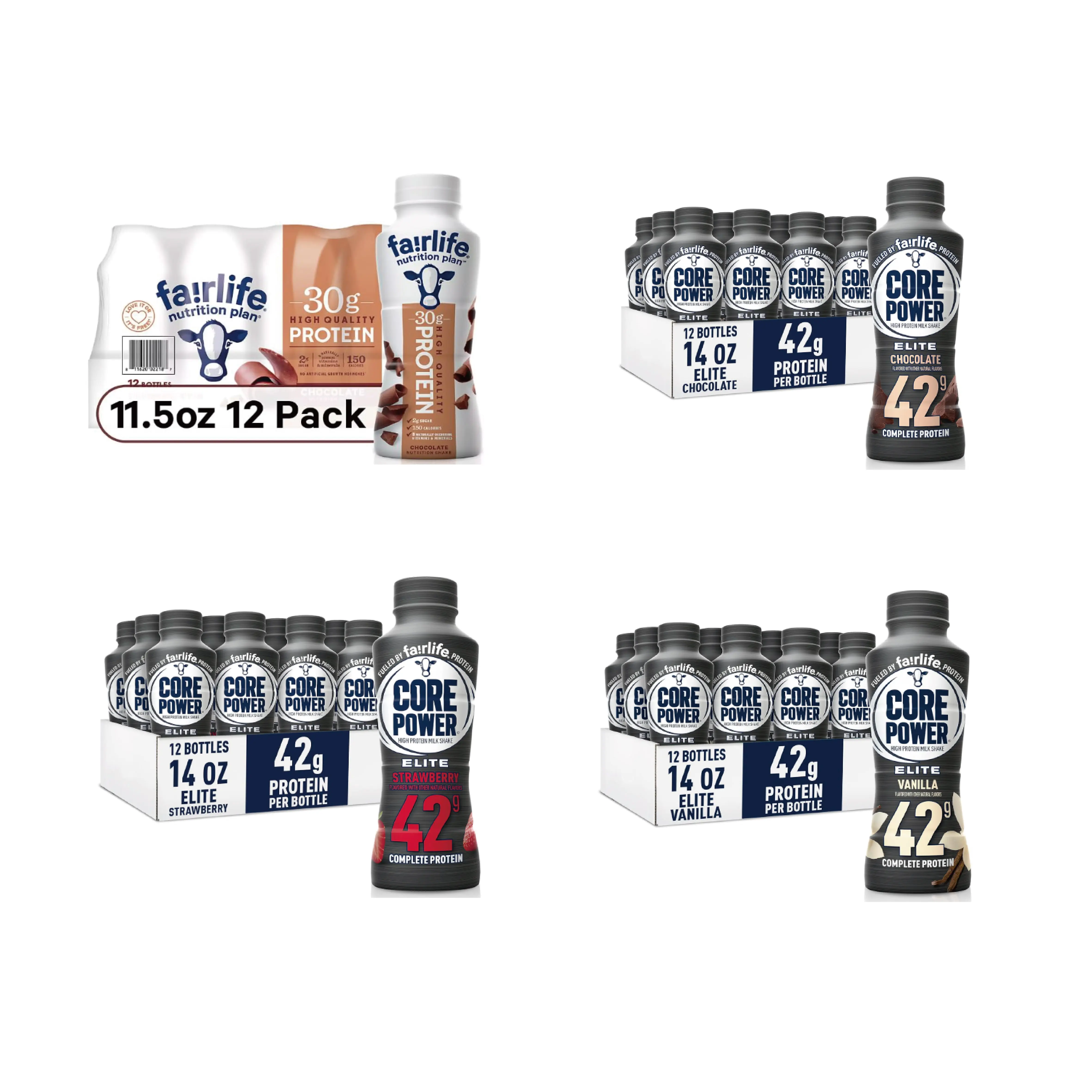 Fairlife Core Power Elite 42g High Protein Milk Shakes Variety - TikTok ...