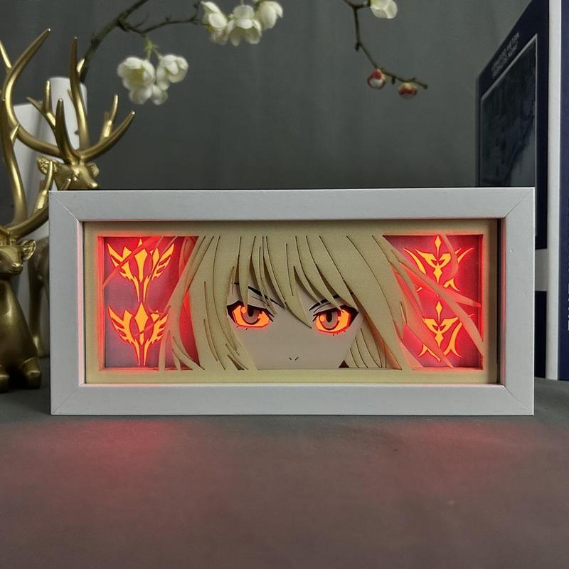 Saber Anime LED Lightbox, Anime Room Decor,Gift for Anime Lovers ...