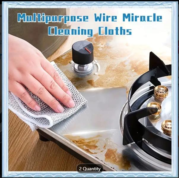 Multipurpose Wire Miracle Cleaning Cloths, 2024 New Scrubbin - TikTok Shop