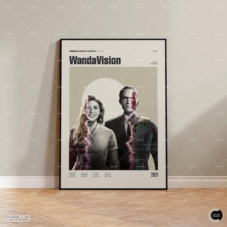 WandaVision, Retro Movie Poster, Midcentury Modern, Retro Tv - TikTok Shop